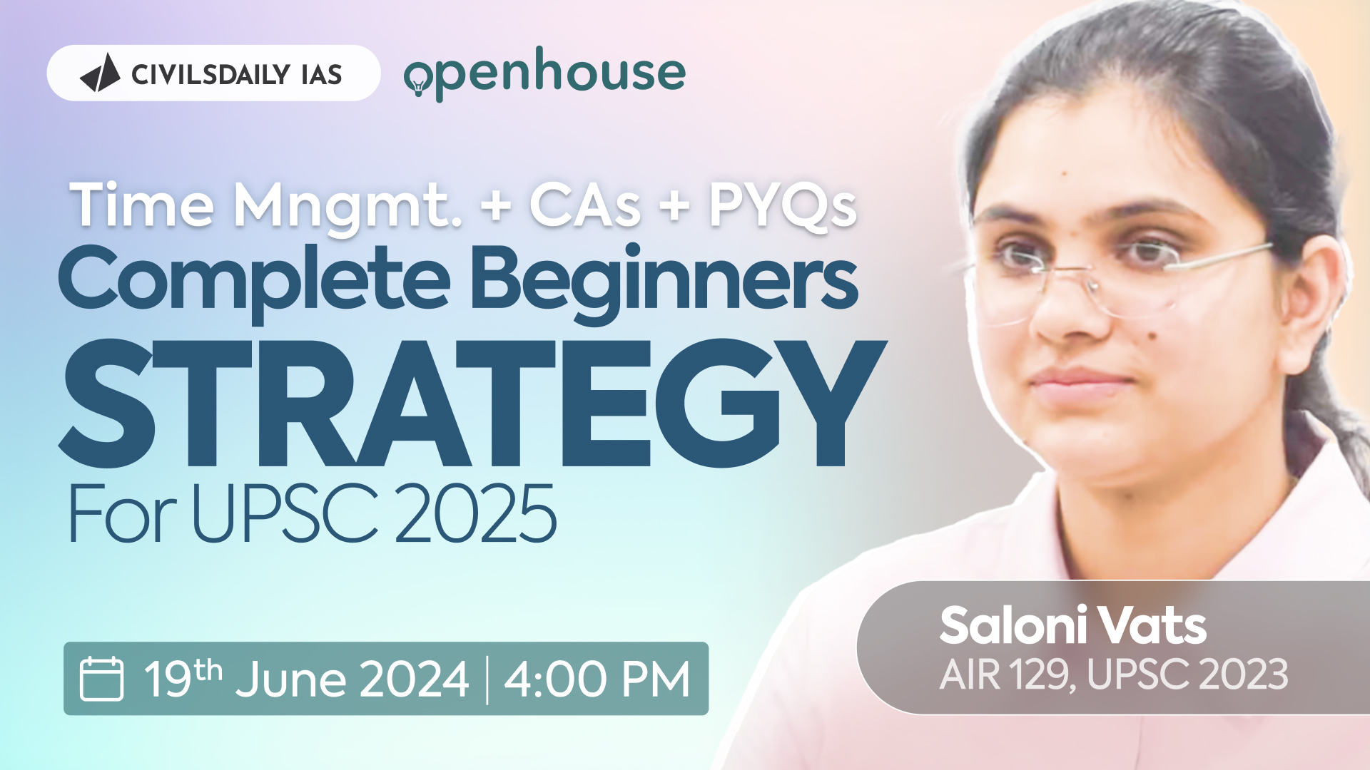 [UPSC’25 Beginner’s Webinar]: On PYQs, Current Affairs & Time ...