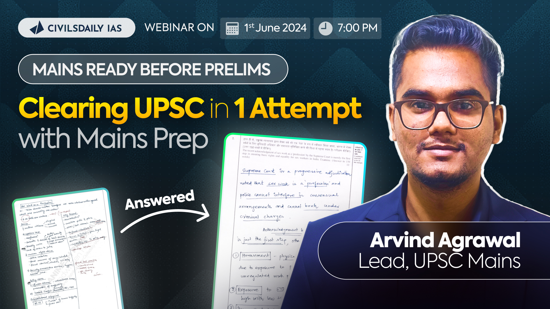 [UPSC Beginners Webinar ’25/26] Mains Ready before Prelims | Clear UPSC in 1 Attempt with Mains ...