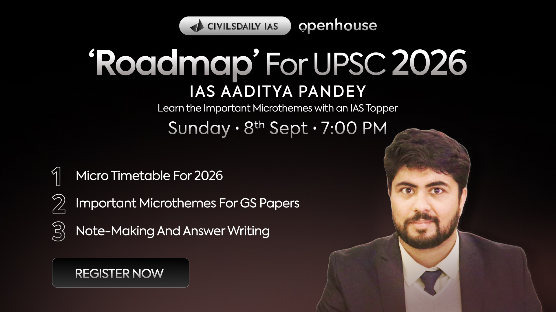 [UPSC Openhouse] AIR-48, IAS Aaditya Pandey || “Roadmap” for UPSC 2026 ...